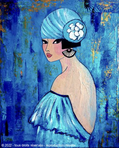 LA BELLE HELENE - Peinture - Brigitte Bonnet