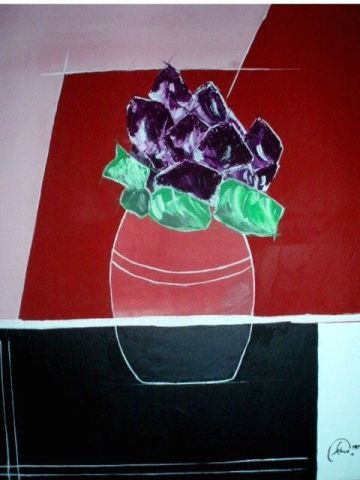 bouquét d'iris - Peinture - mathis